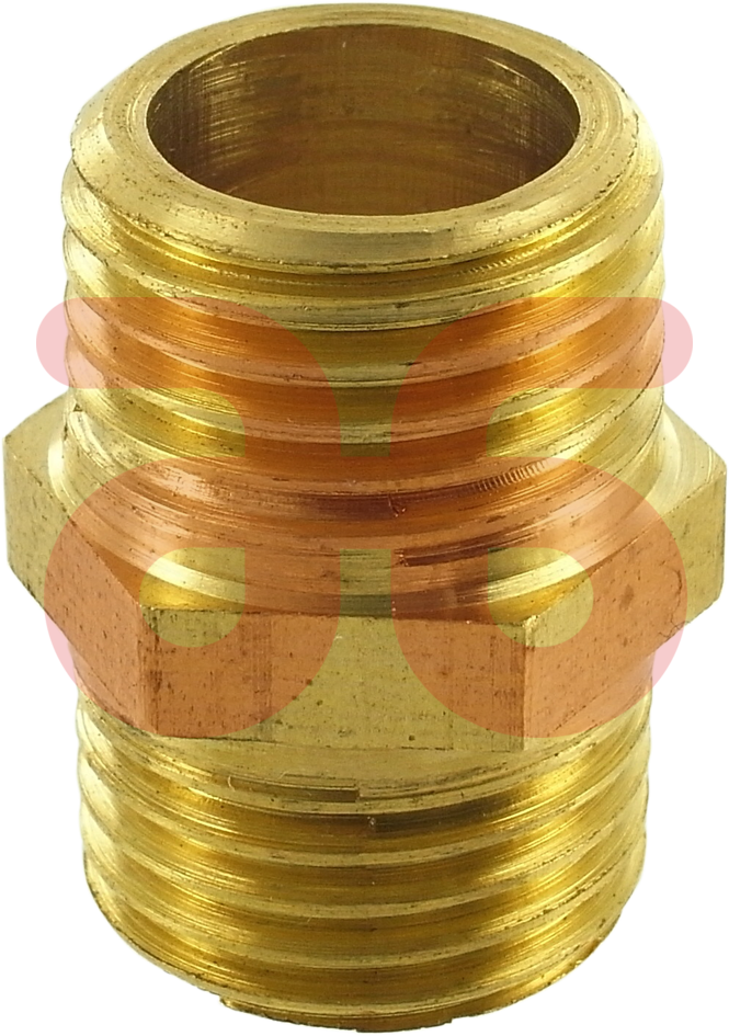 Dubbele nippel 1/4-1/4" buitendraad | Bo-Mij